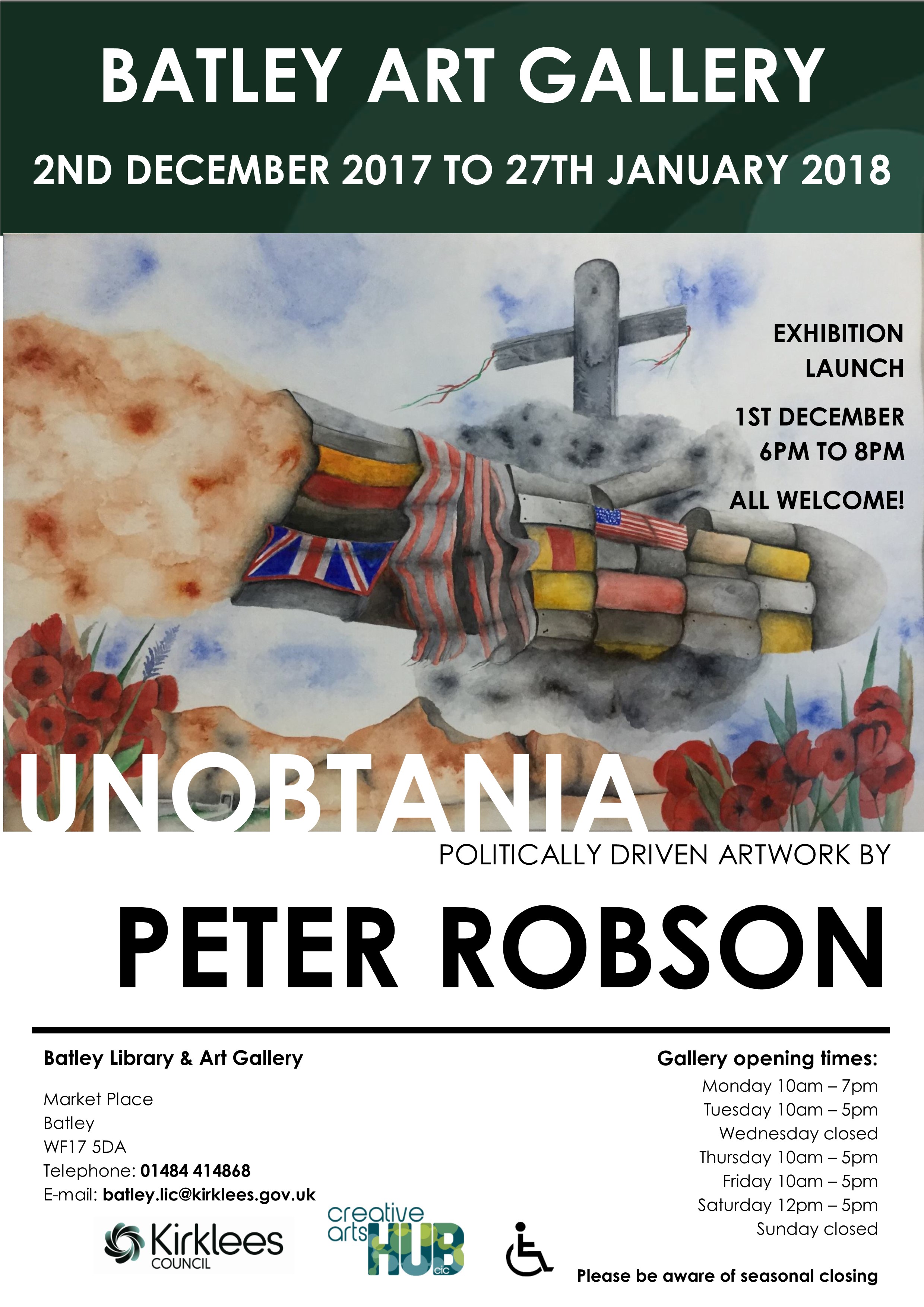 Unobtania – A new exhibition by Peter Robson at Batley Art Gallery ...